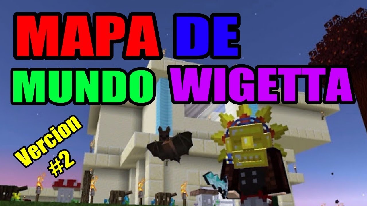 el mapa de MUNDO WIGETTA vercion 2 para MINECRAFT PE!!! || Mundo ...