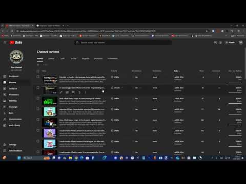 putting videos on private is better than just deleting them!