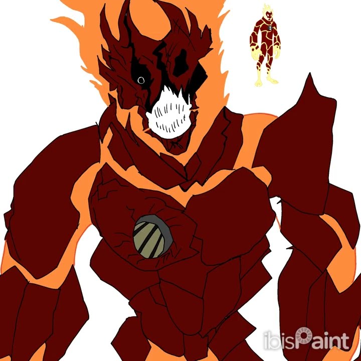 Ben 10 carnitrix Heatblast. (My version/design) #art #horror # ...