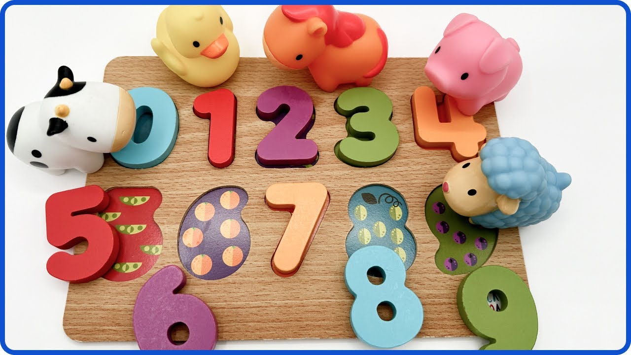 Learn Numbers, Counting with Farm Animals | Fun Interactive |Toy Based ...