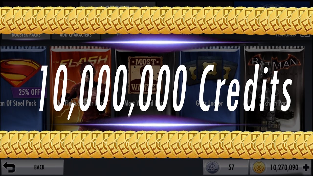 Buying 10 MILLION Power Credits/Coins Of Injustice Packs -Opening Gods ...
