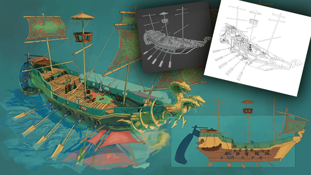 Goblin Ship (no commentary just art) - YouTube