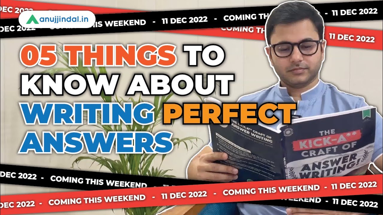 Coming this weekend - 5 things to know about Perfect Answer Writing ...