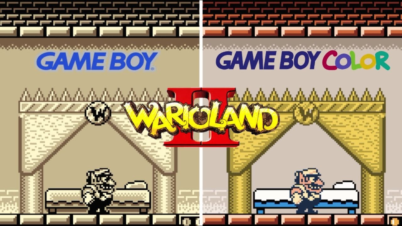 Wario Land II [1998] Game Boy vs Game Boy Color (Version Comparison ...