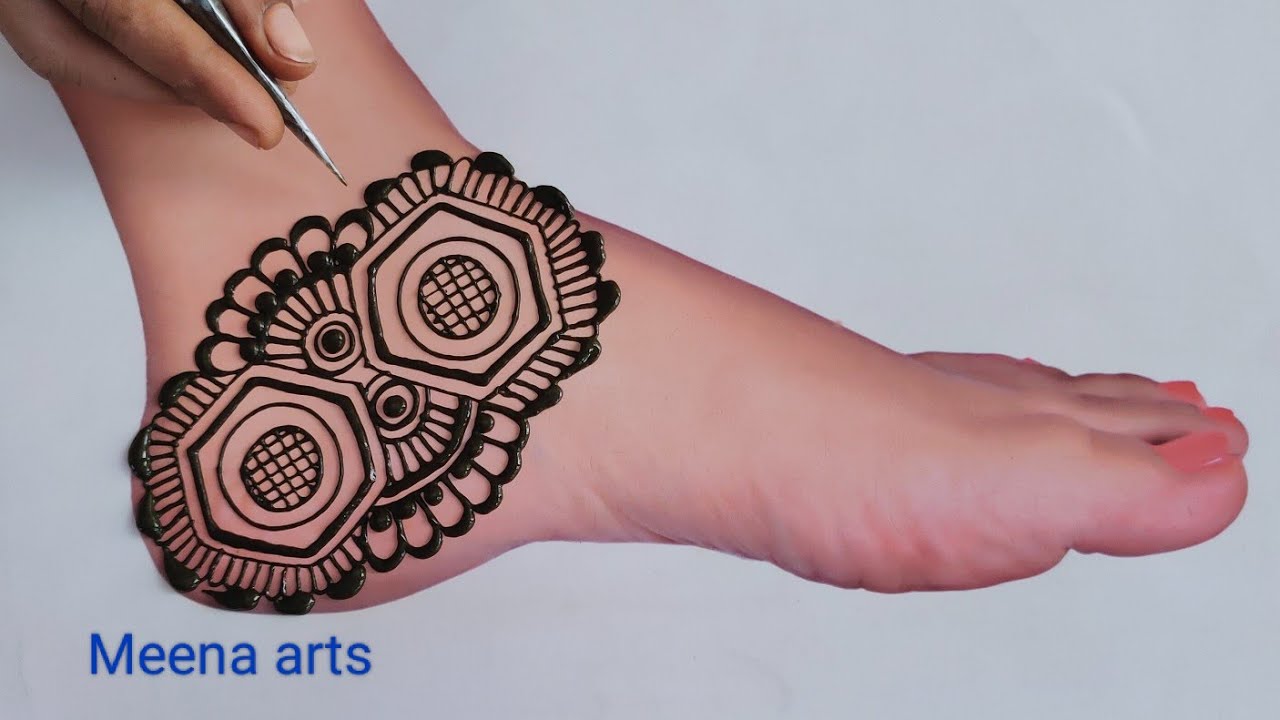 pair ki mehndi design for beginners | easy and simple Mehandi design ...