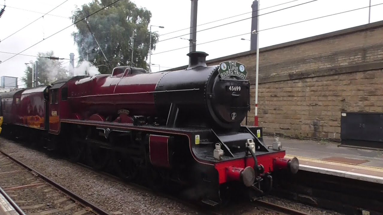 LMS Jubilee 45699 'Galatea' at Bingley Railway Station with 'The Lune ...