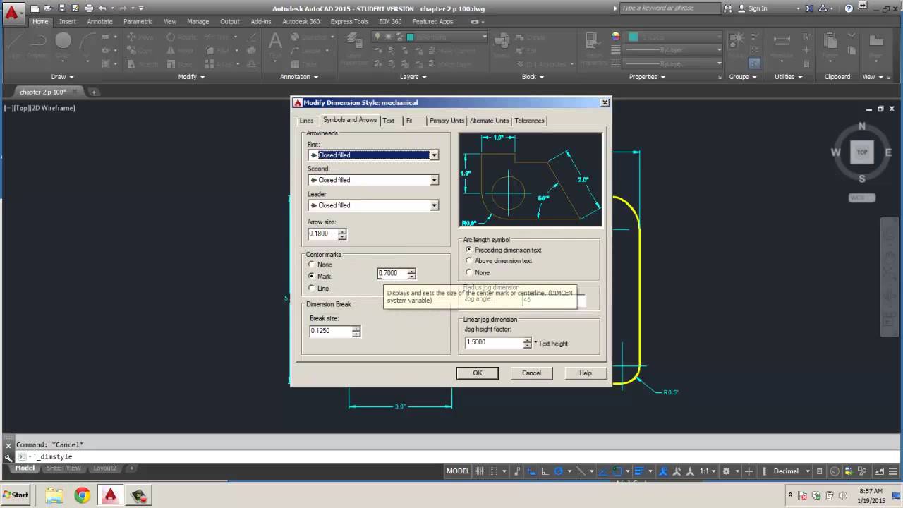 ORTHO TRACKING IN AUTOCAD 2015 - YouTube