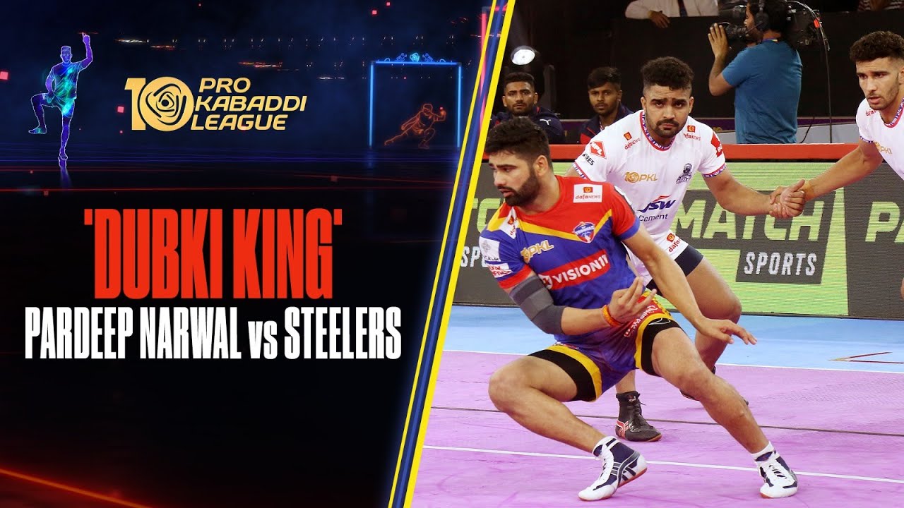 Dubki King Pardeep Narwal Takes 12 Raid Points vs Haryana Steelers | PKL 10 - YouTube