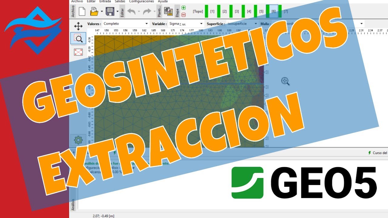 GEO5 Elementos Finitos en Geotecnia - Extracción de Geosintéticos - YouTube