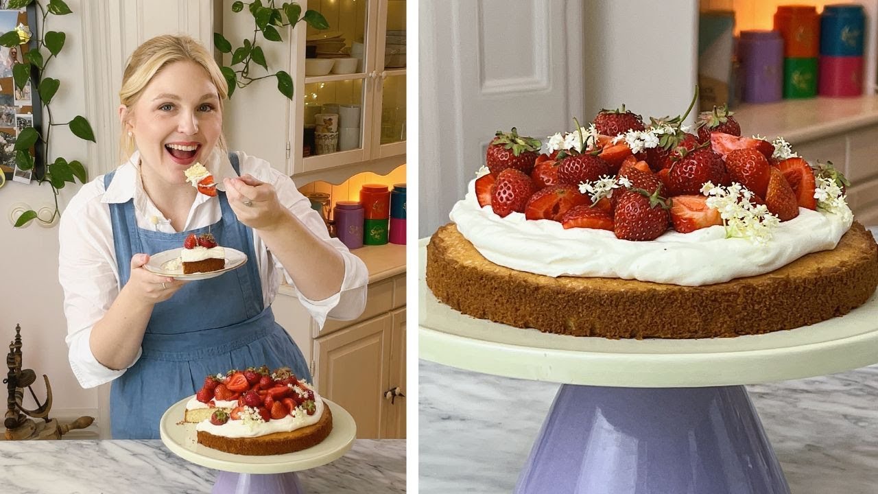 MIDSOMMARTÅRTA | Swedish Midsummer Cake - YouTube