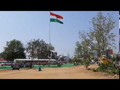 Tallest Indian National Flag Hoisted In Karimnagar 2019 - YouTube