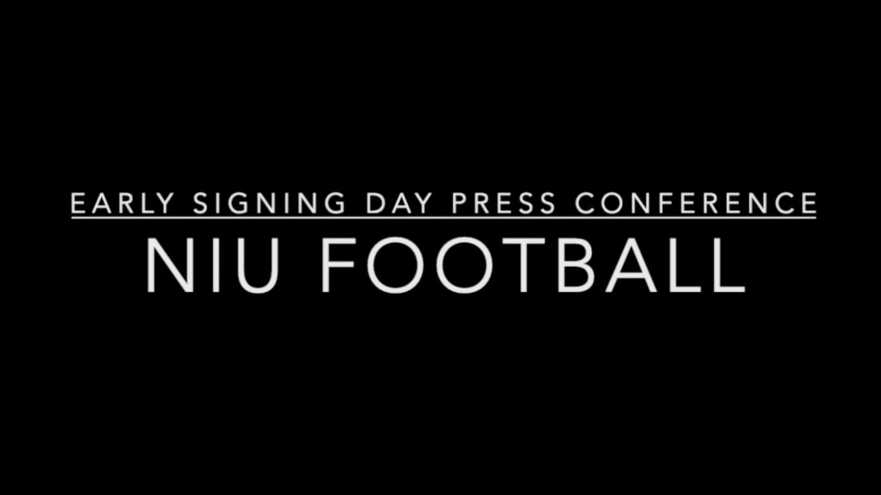 NIU Football Early Signing Day Press Conference (Dec. 20, 2023) - YouTube