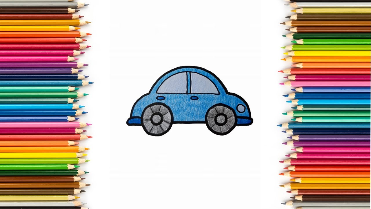 🚙🚗🚕 [2022] - Como desenhar e colorir um carrinho - How to draw and ...