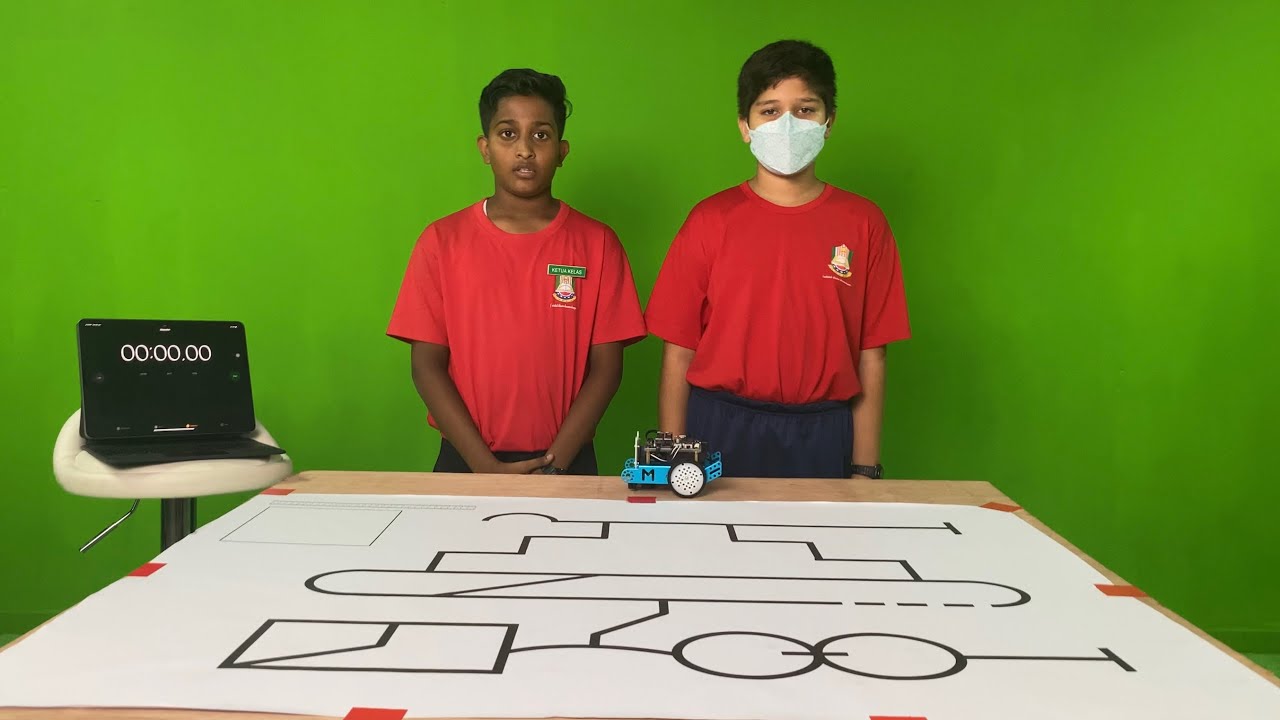 TEAM THE CODING CHAMPS - VEERAJ SINGH & NIKHSHANTH | PERTANDINGAN ROBO ...