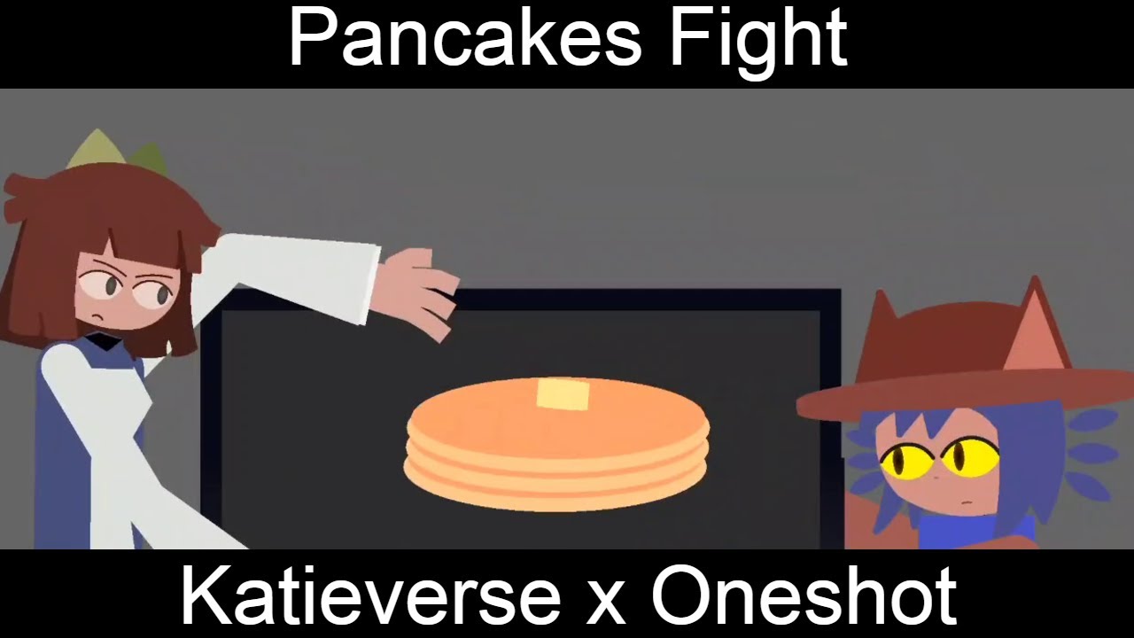 Pancakes fight // Katieverse x Oneshot shorts - YouTube