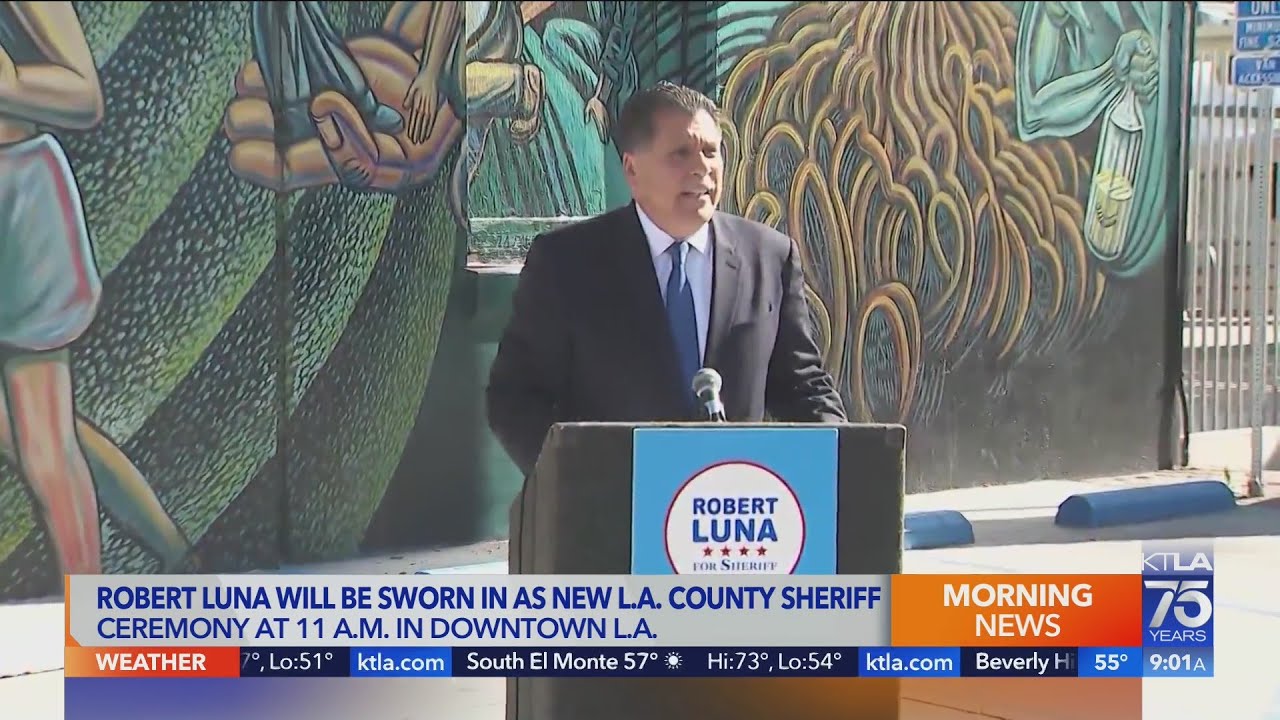 Robert Luna to be sworn in as Los Angeles County sheriff - YouTube