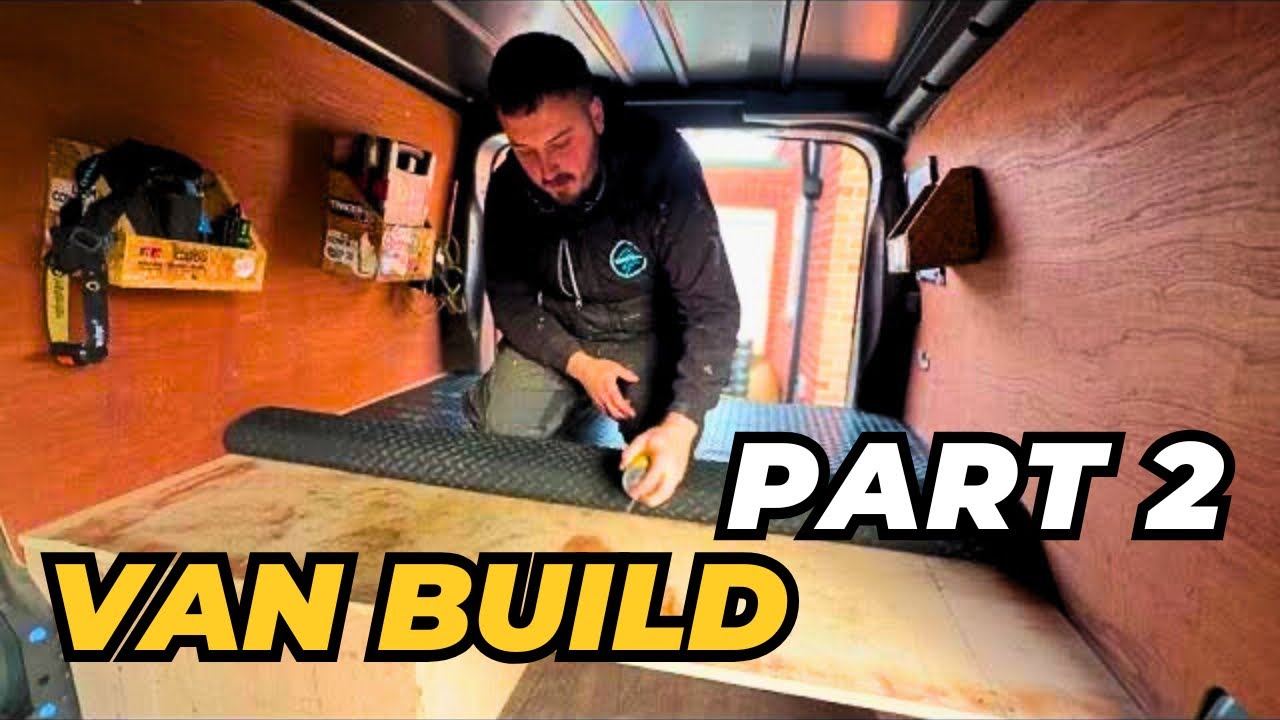How to Install an Anti-Slip Van Floor || Van Build Part 2 - YouTube