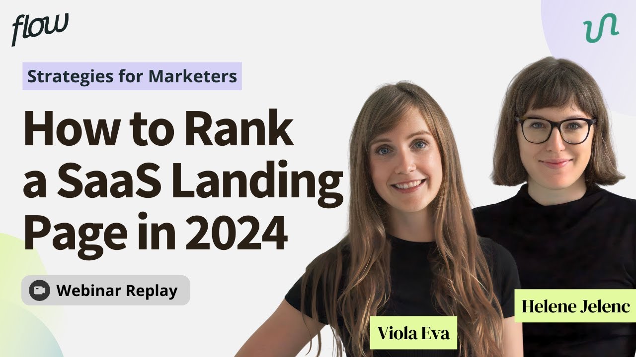 How To Rank A SaaS Landing Page | Flow Agency - YouTube