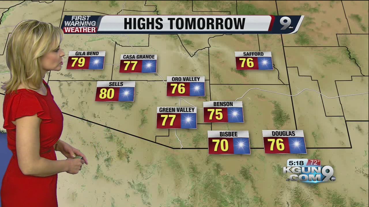 Chief Meteorologist Erin Christiansen's KGUN 9 Forecast Tuesday ...