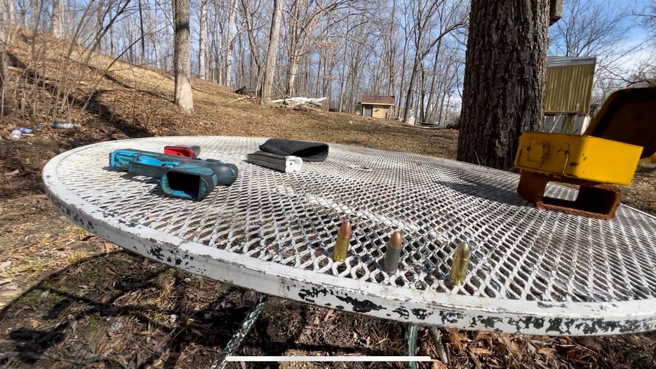 9mm damage comparison 115 grain vs 124 grain (Taurus G2C) - YouTube