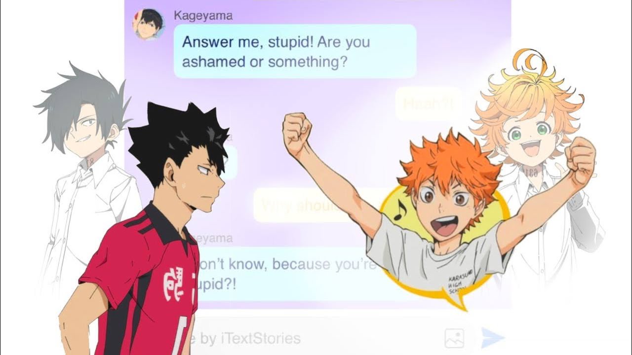 Haikyuu!! x The Promised Neverland- Texting story- Hinata as Emma ...