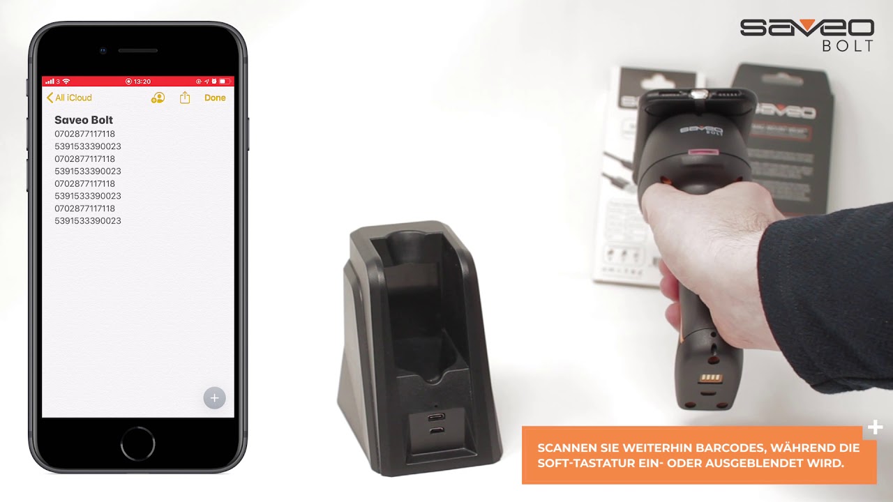 SAVEO BOLT – Funktionshighlight – Quick-Pop iOS-Tastatur - YouTube