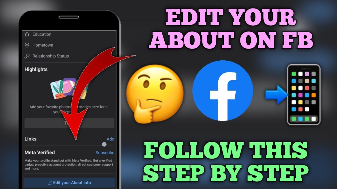 How to Edit Profile Info on Facebook - YouTube