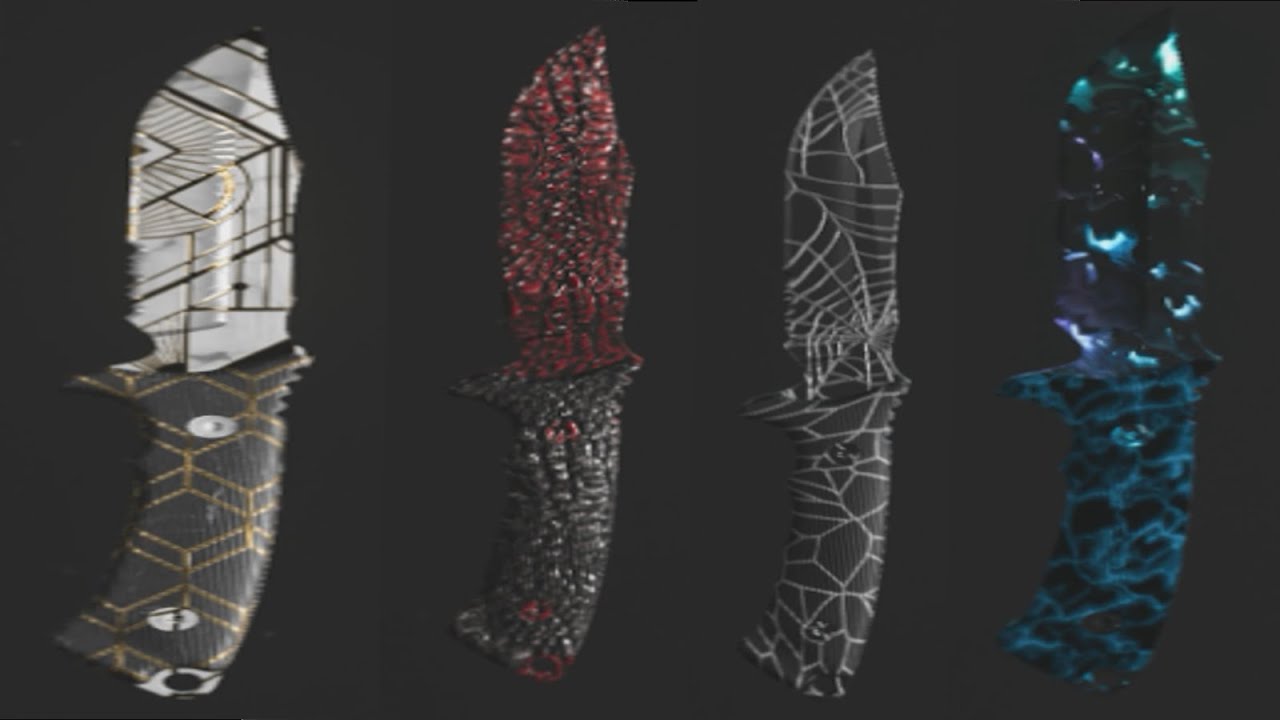 MW3 Zombies Mastery Combat Knife Bioluminescent Calling Card Emblem ...