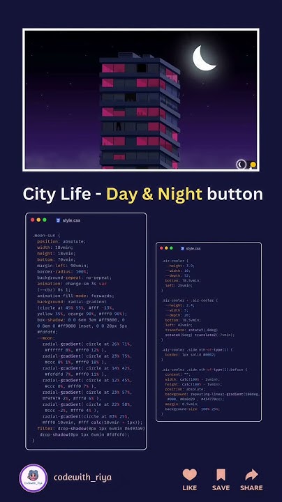 Day & Night Button #shorts - YouTube