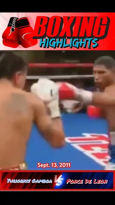 #boxinghighlights #Gamboa scores technical decision over De Leon🥊🥊🥊 - YouTube