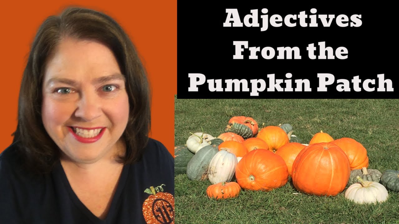 Exploring Adjectives at the Pumpkin Patch - YouTube