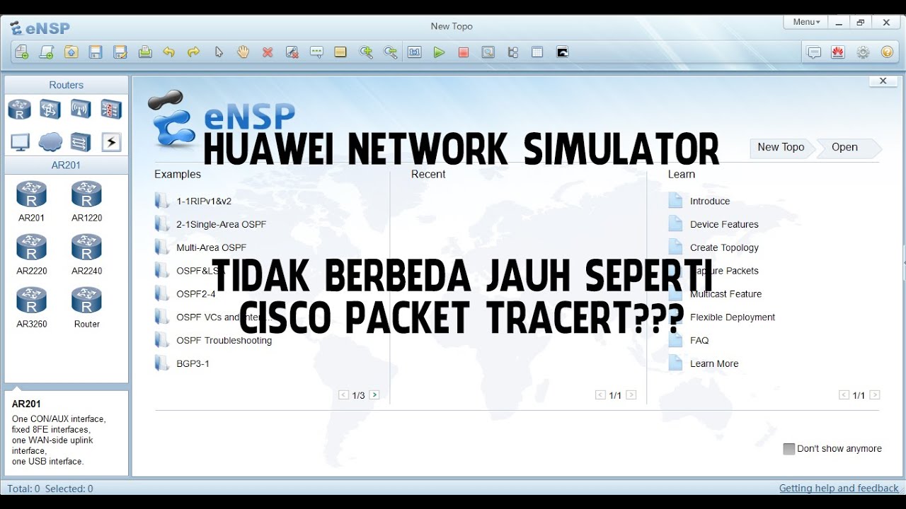 Mencoba Network Simulator versi Huawei - YouTube