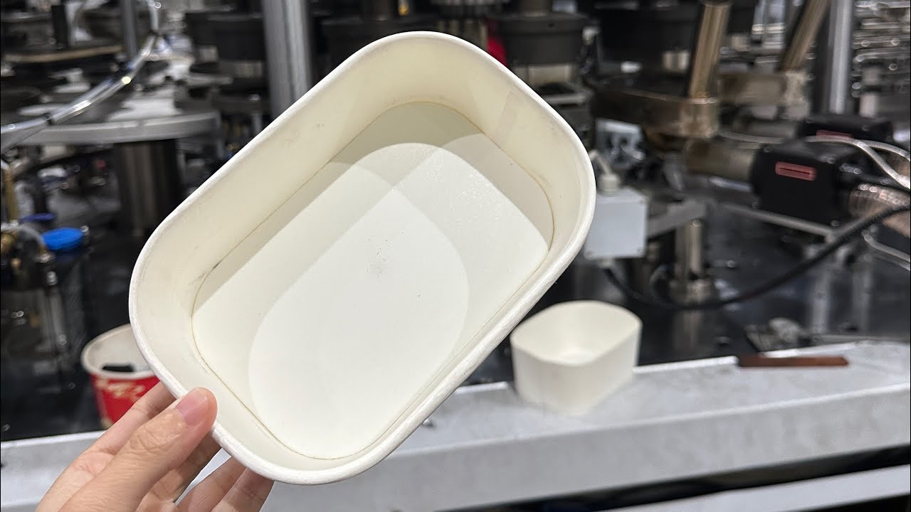 New trend Square paper bowl machine for Salad bowl food package ...