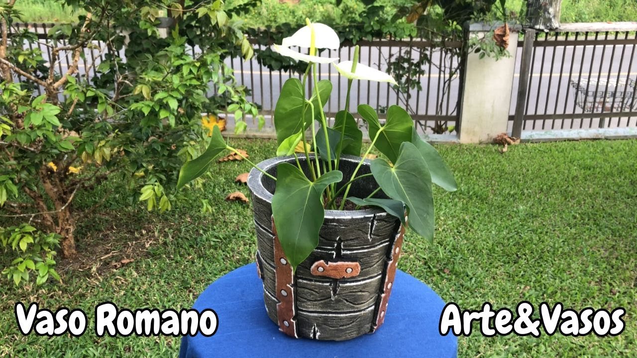 COMO FAZER VASO ROMANO - HOW TO MAKE A ROMAN VASE - CÓMO HACER UN ...