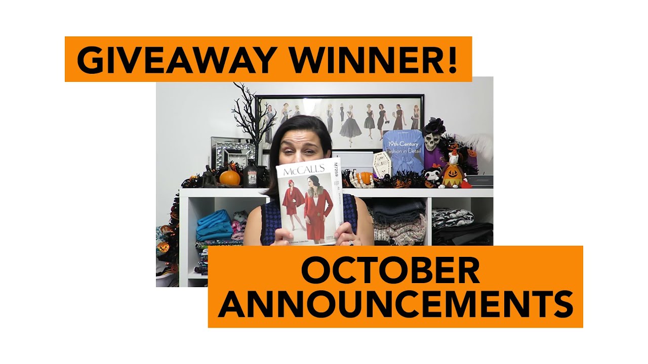 Giveaway Winner & October Announcements! - YouTube