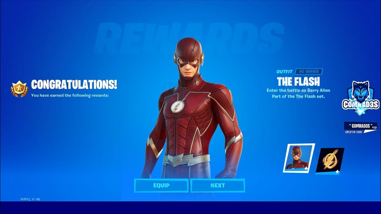 How to get FREE Flash Outfit and His Back Bling in Fortnite - Flash Cup ...