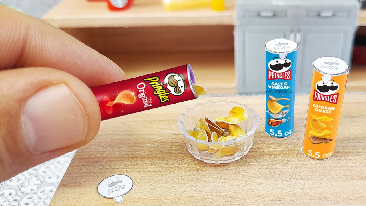 Satisfying Opening Miniature Pringles Chips And Sweets | ASMR Mini ...