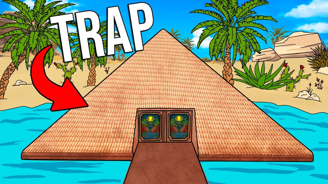 Can Rust Players Survive This Pyramid Trap Base... - YouTube