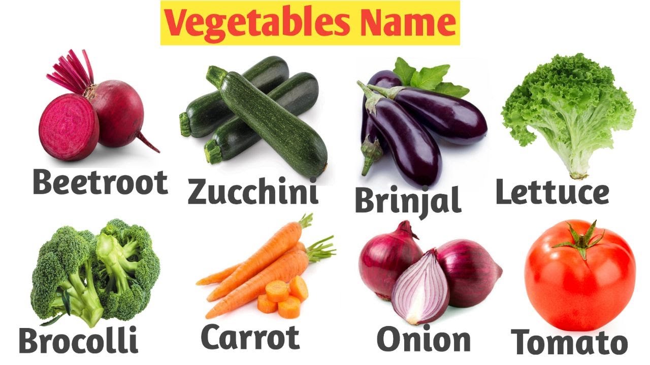 Vegetables Name with pictures | 20 vegetables name | Different types of ...