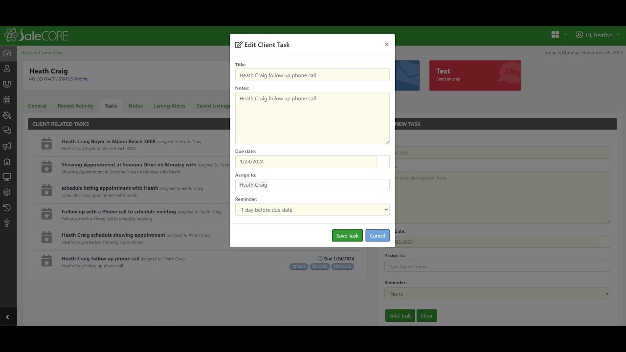 Step #2 Use Task Management to create and assign tasks to follow up ...