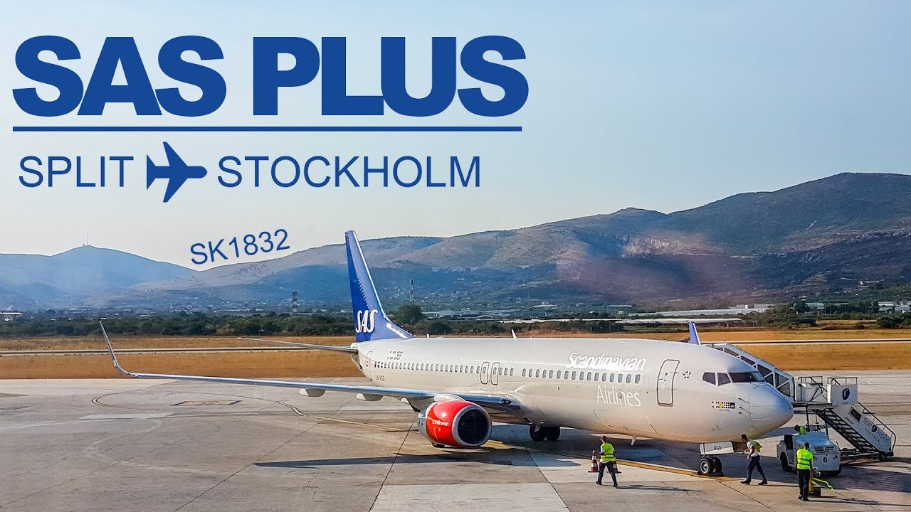 SAS PREMIUM ECONOMY | SAS Plus - Split to Stockholm ARN - YouTube