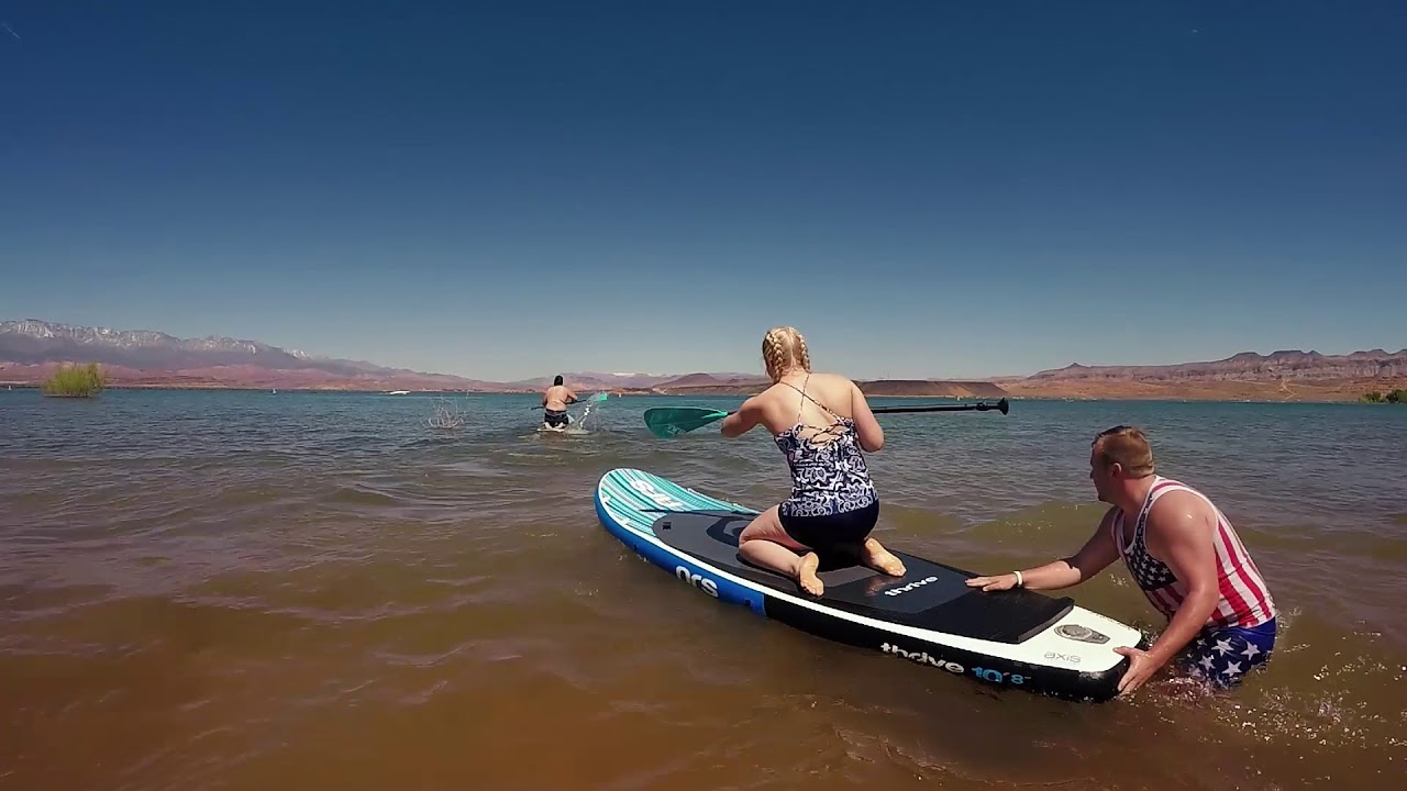 Paddle Board Relay Race - YouTube