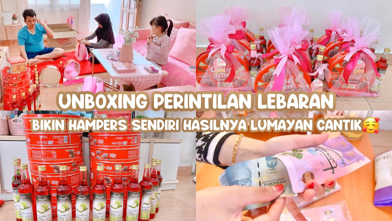 BIKIN HAMPERS SENDIRI DIRUMAH HASILNYA LUMAYAN CANTIK🥰| Unboxing Amplop ...
