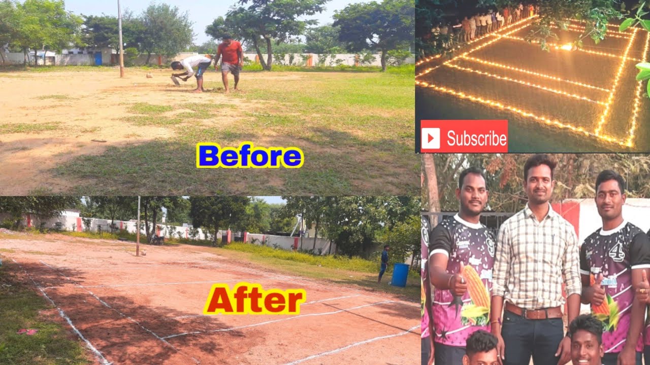 Preparation Of Kabaddi Play Field || how to ready Kabaddi court ...
