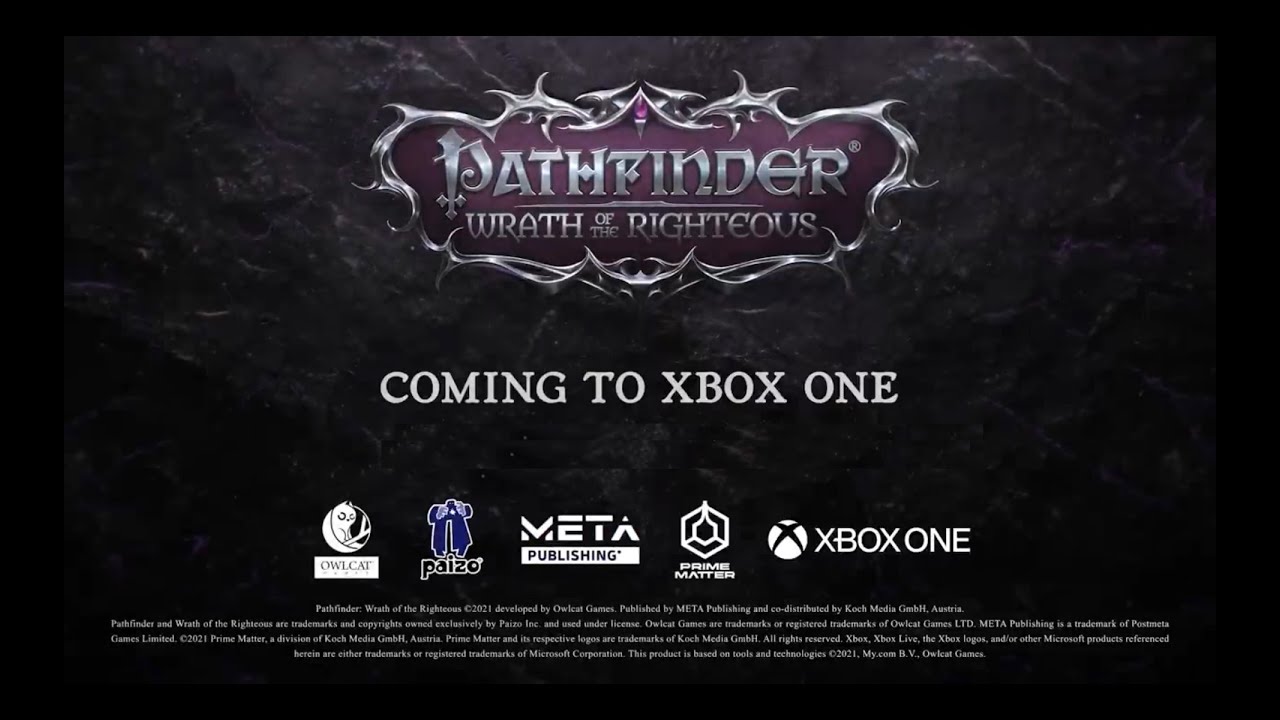 Pathfinder: Wrath of the Righteous Xbox One & Xbox Series X|S - YouTube