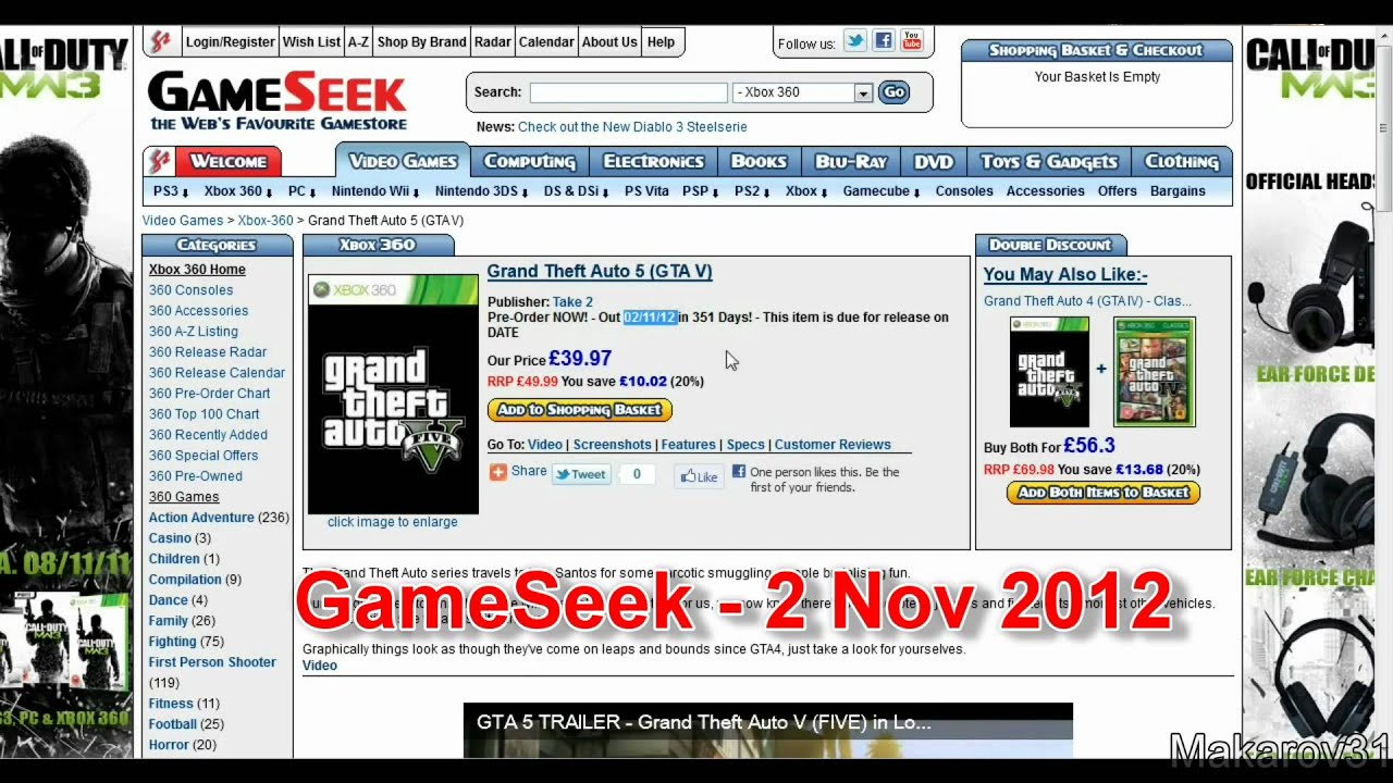 Grand Theft Auto V (GTA V) Release date and HUGE SPOILER - YouTube