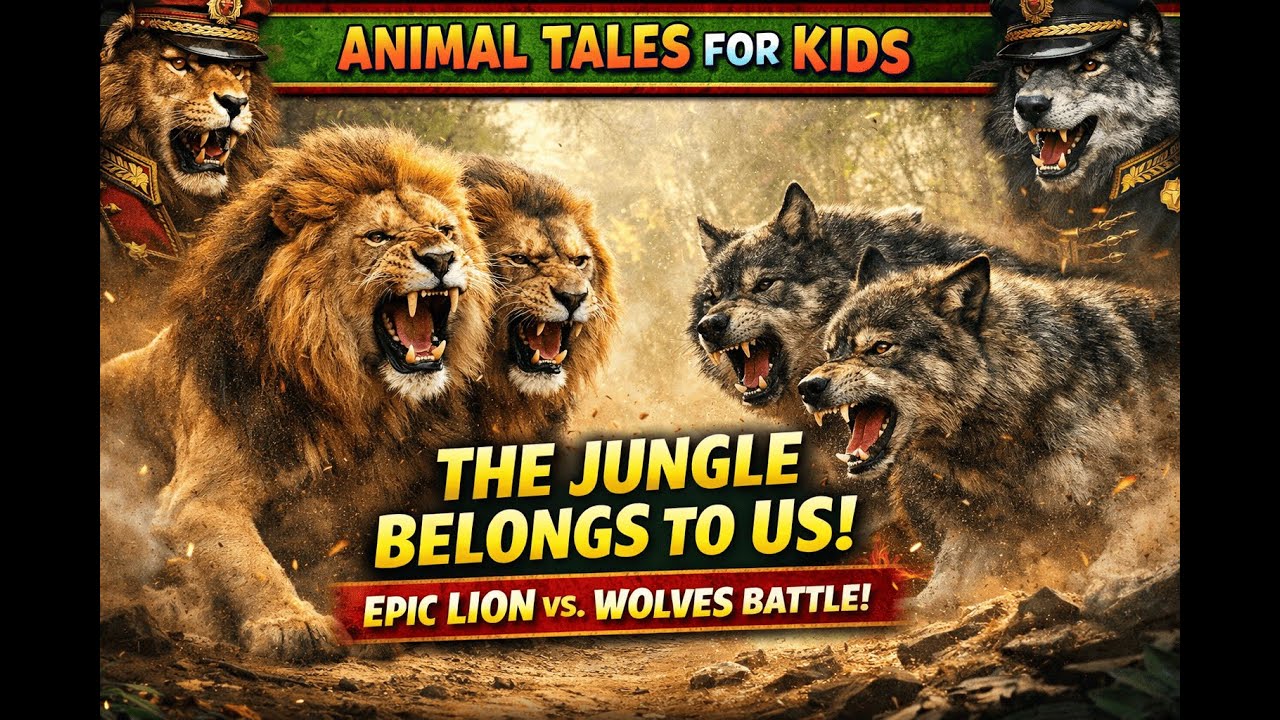 The Jungle Belongs to Us 🦁 | Lion Brotherhood vs Wolves | Animal Tales ...