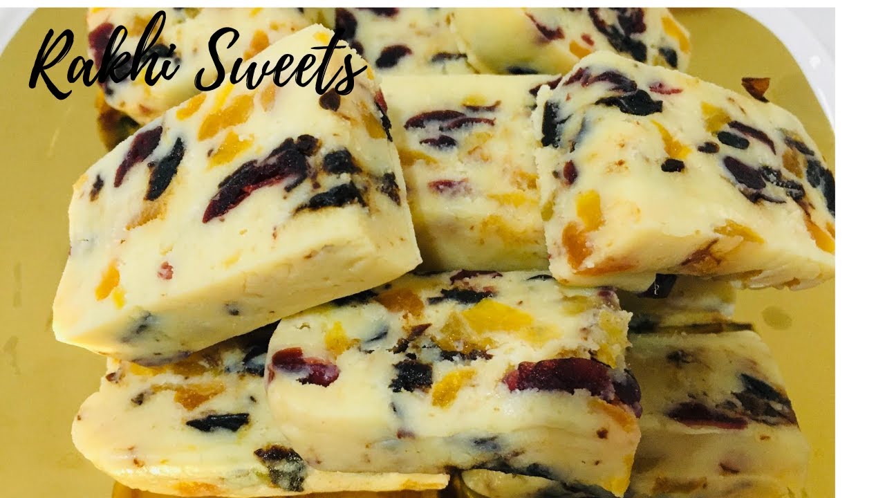 Sheer Pira Recipe (Afghani Sweet) | Milk Powder Fruit Fudge ...