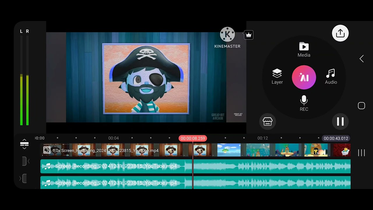 How to make lost effect on kinemaster - YouTube