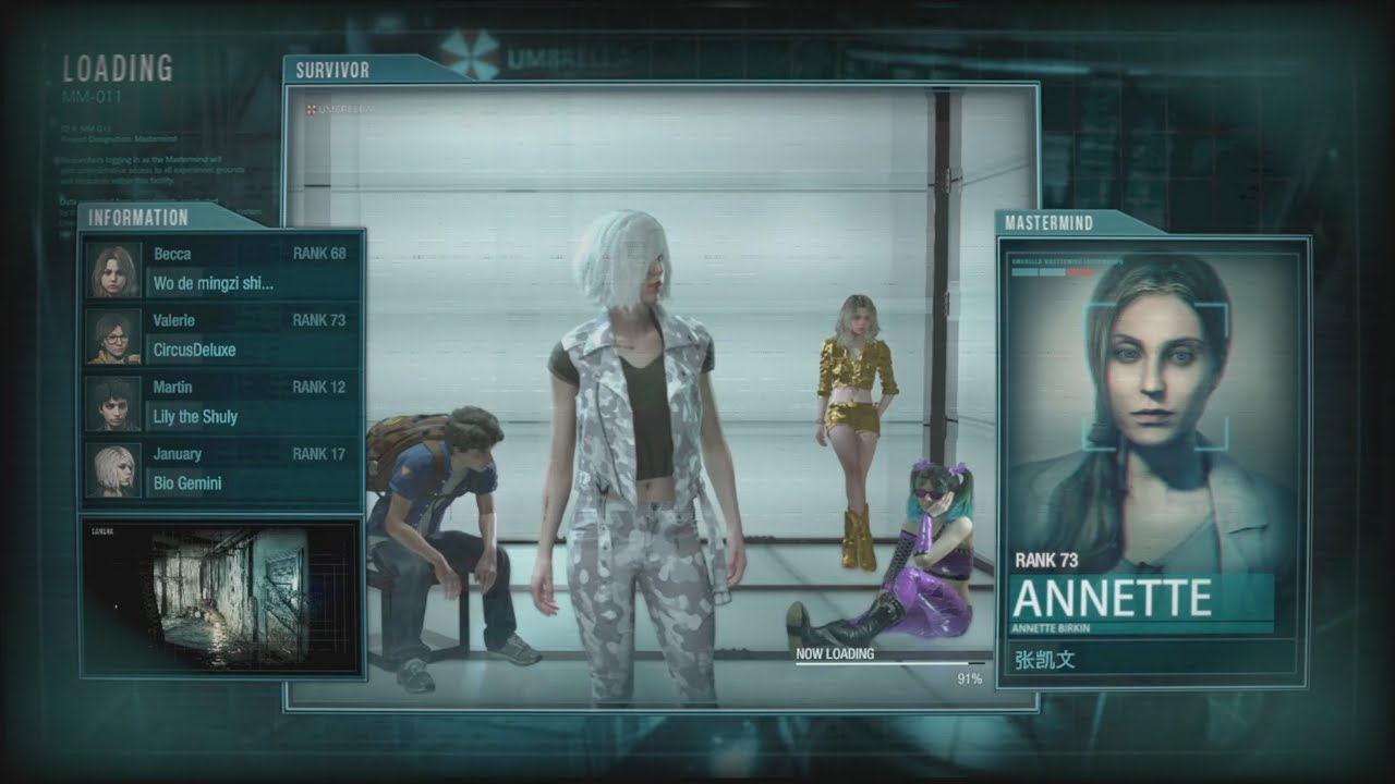 Resident Evil Resistance Gameplay (11/04/2021): January vs Annette ...